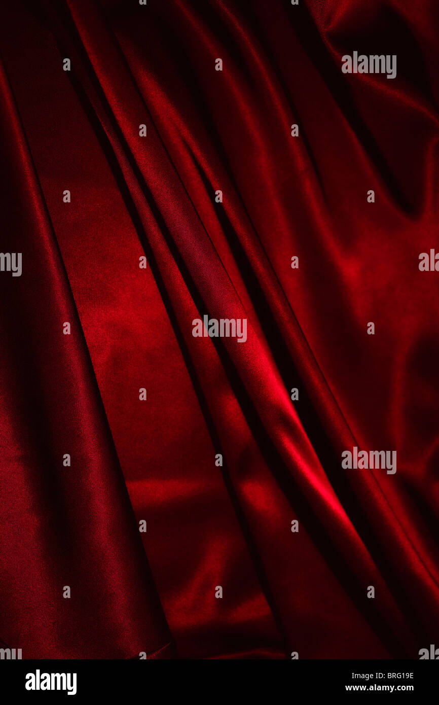 Texture of a red silk closeup Stock Photo - Alamy