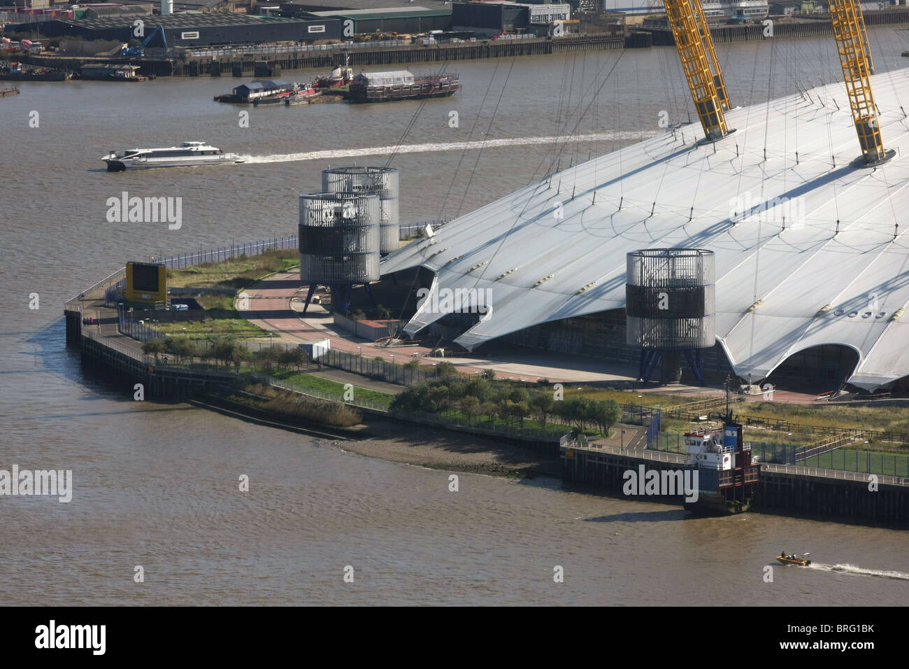 a view of part of the O2 arena in London's docklands Stock Photo - Alamy
