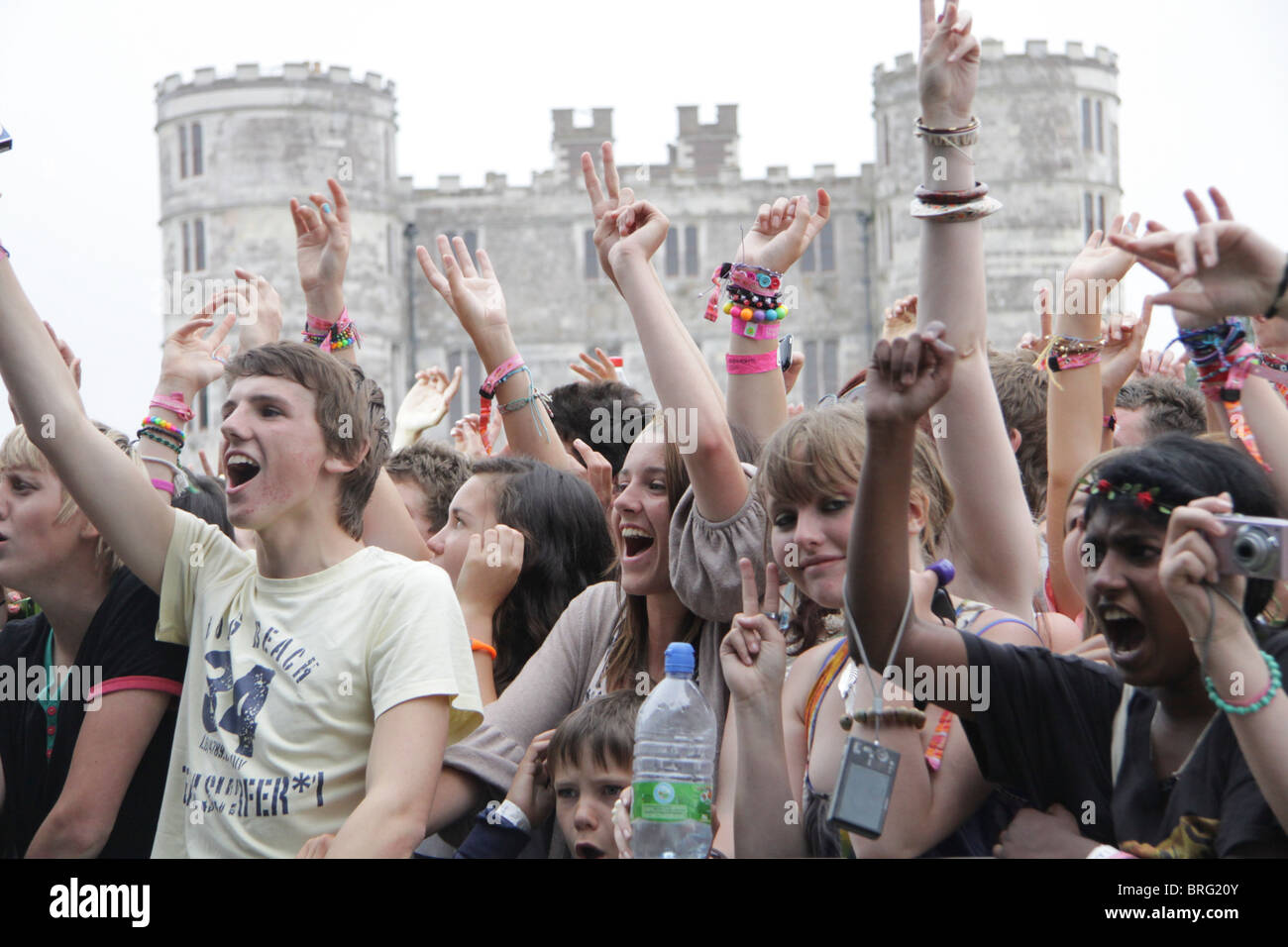 A crowd of children at Camp Bestival, the family friendly festival, go ...