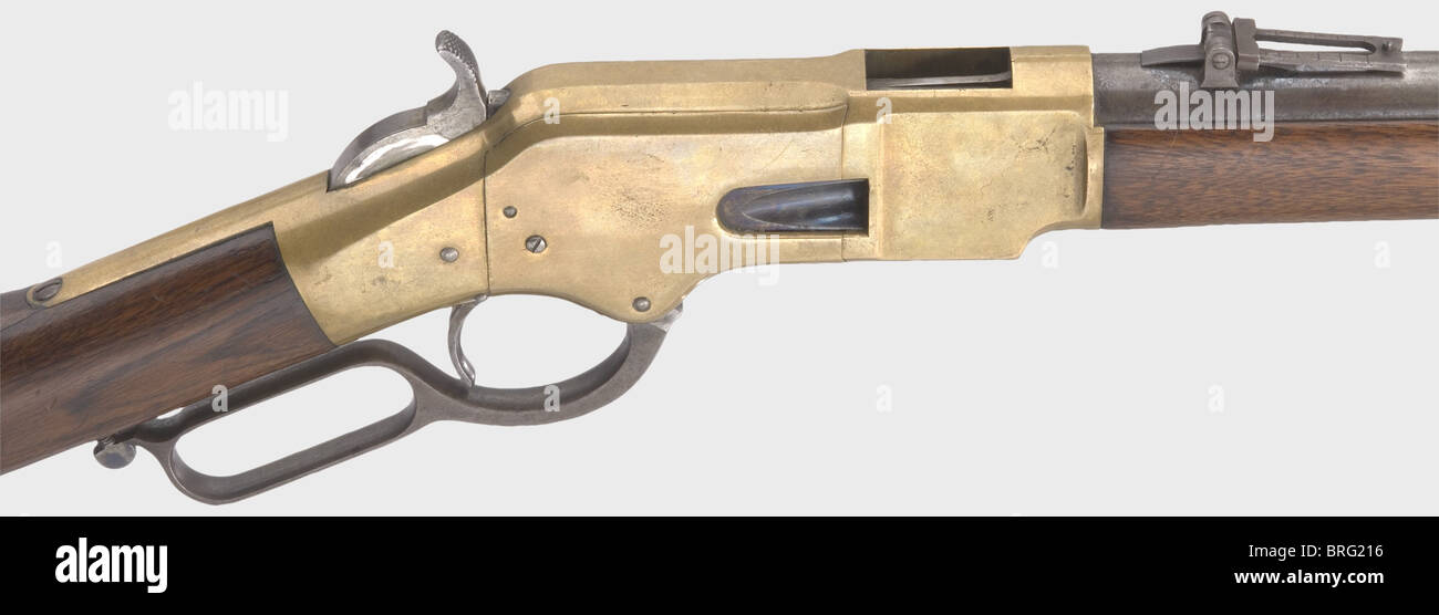 A Winchester Third Model 1866 musket,cal..44,no. 104293 FS. Bore ...