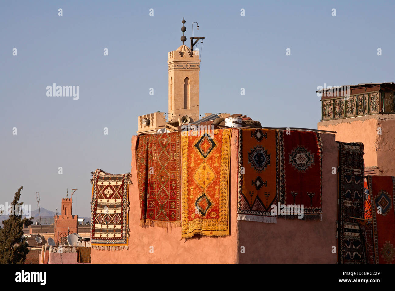 Hanging moroccan rugs hi-res stock photography and images - Alamy