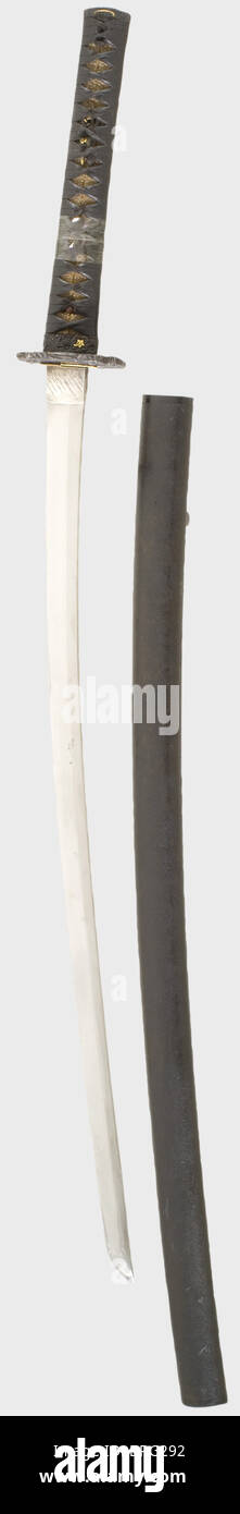 A Japanese katana,Muromachi period Blade shinogi-tsukuri,chu-kissaki ...