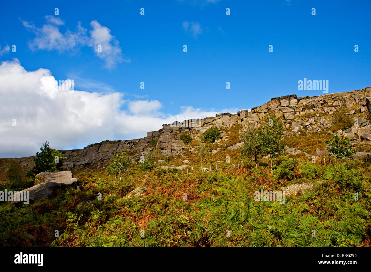 Stanage Edge in the Peak District England UK Stock Photo - Alamy