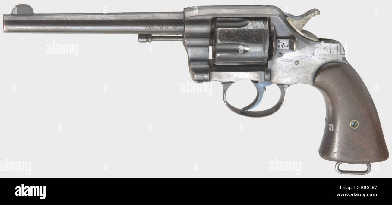 A Colt model 1901 New Army and Navy revolver,calibre .38,no. 165744 ...