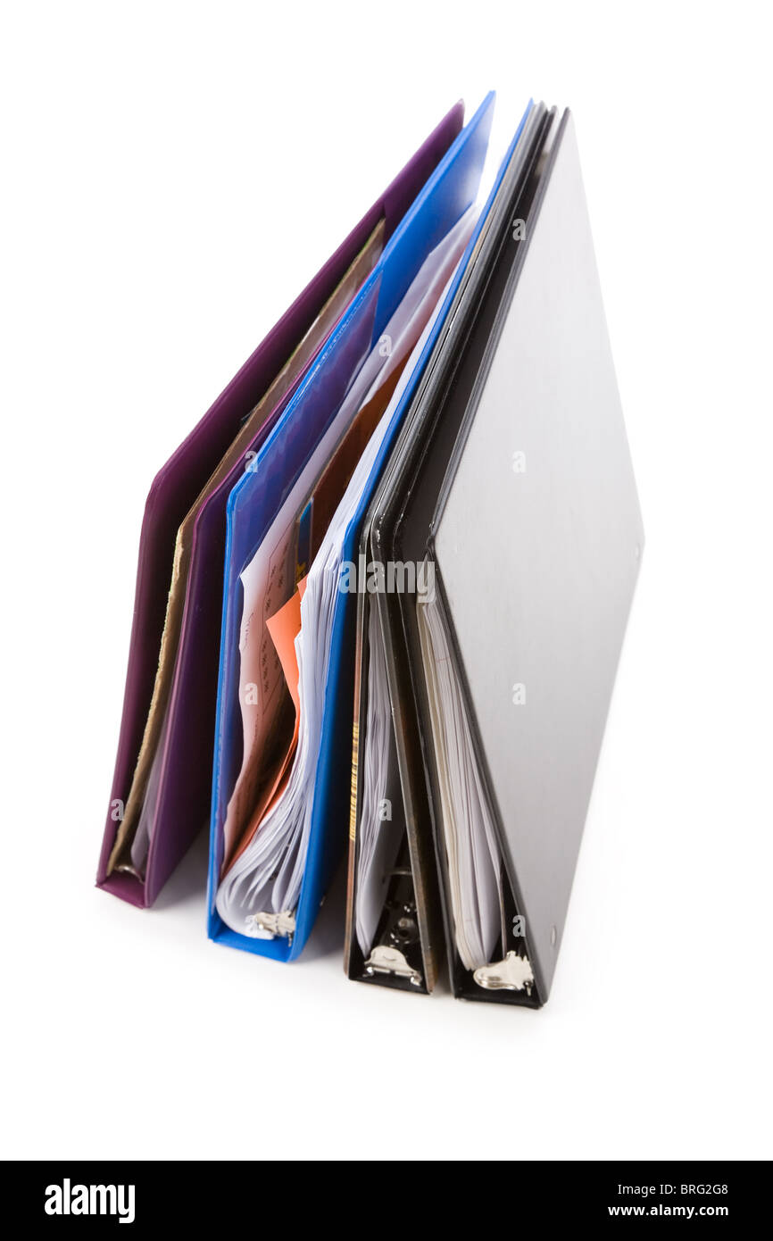 file folder, Ring Binder, with white background Stock Photo - Alamy