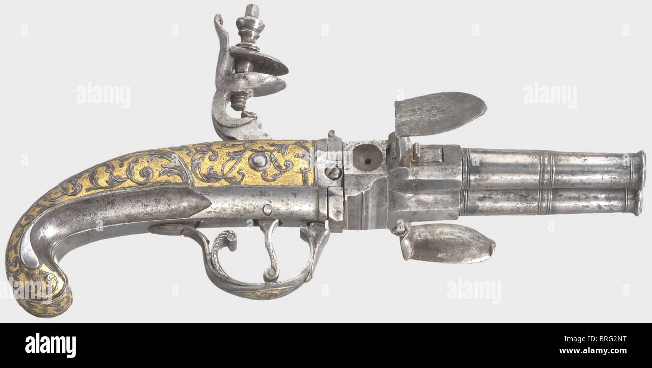 An all-metal flintlock wender pistol,Tula,2nd half of the 18th century ...