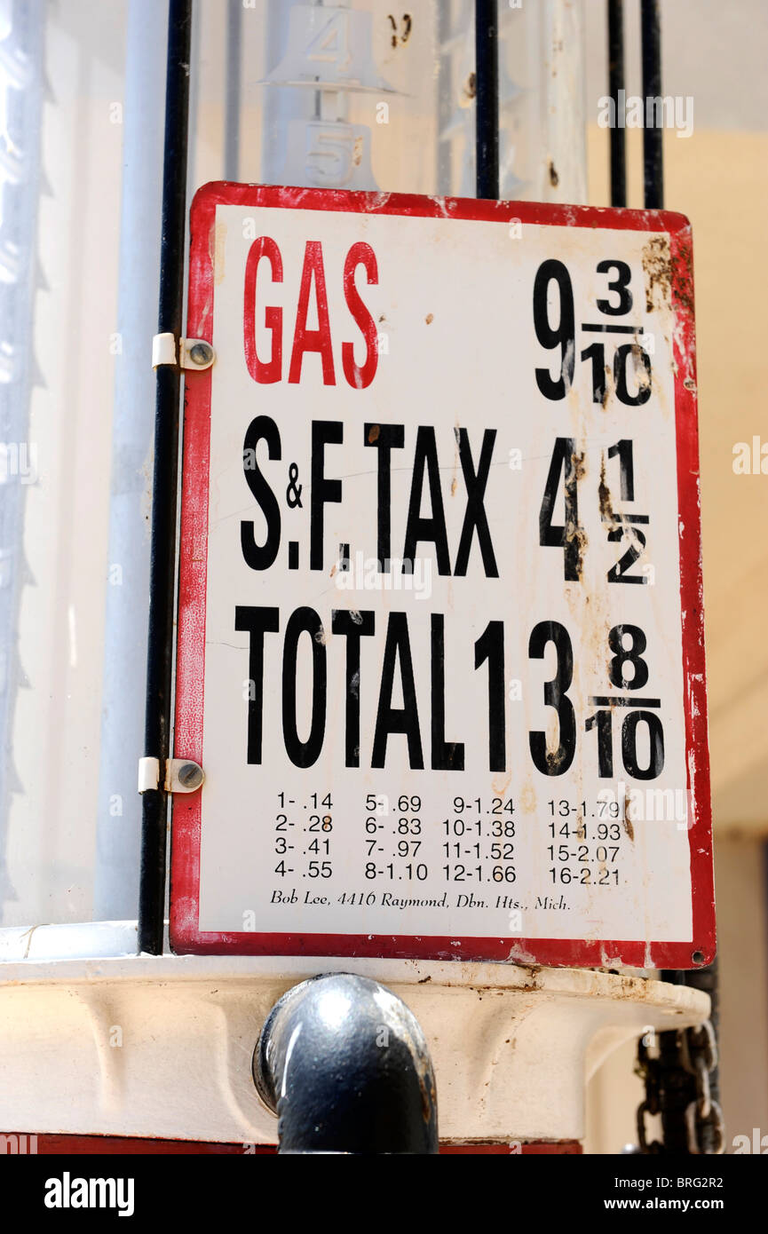 Antique Gas Price Sign National Route 66 Museum Elk City Oklahoma Stock ...