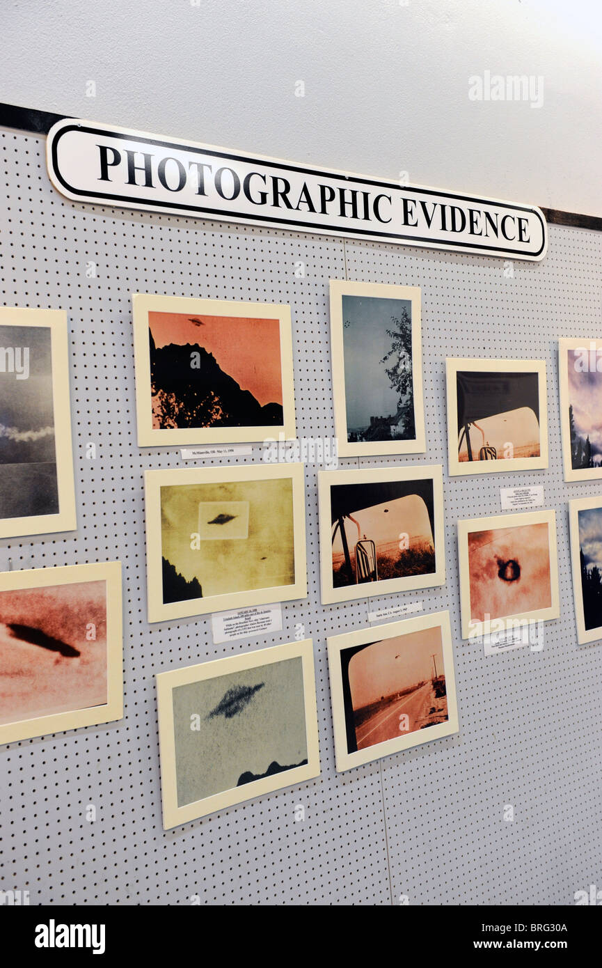 Photographic Displays UFO Museum in Roswell New Mexico Stock Photo - Alamy