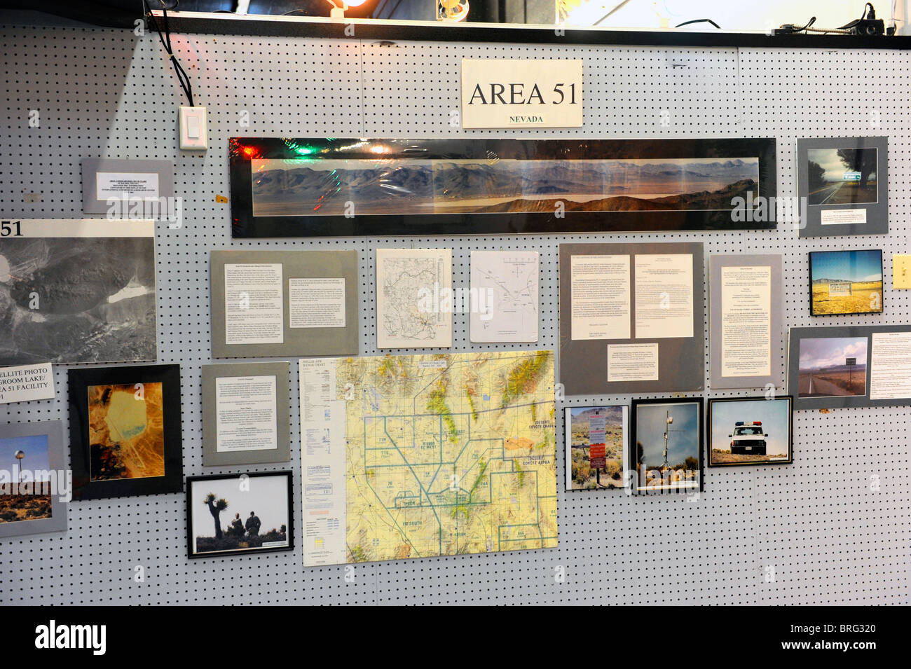 Evidence Display UFO Museum in Roswell New Mexico Stock Photo - Alamy
