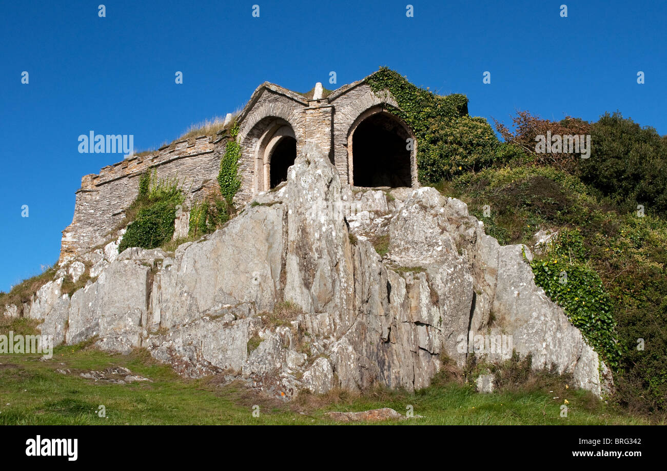 queen adelaides chapel at penlee point near cawsand in cornwall, uk ...