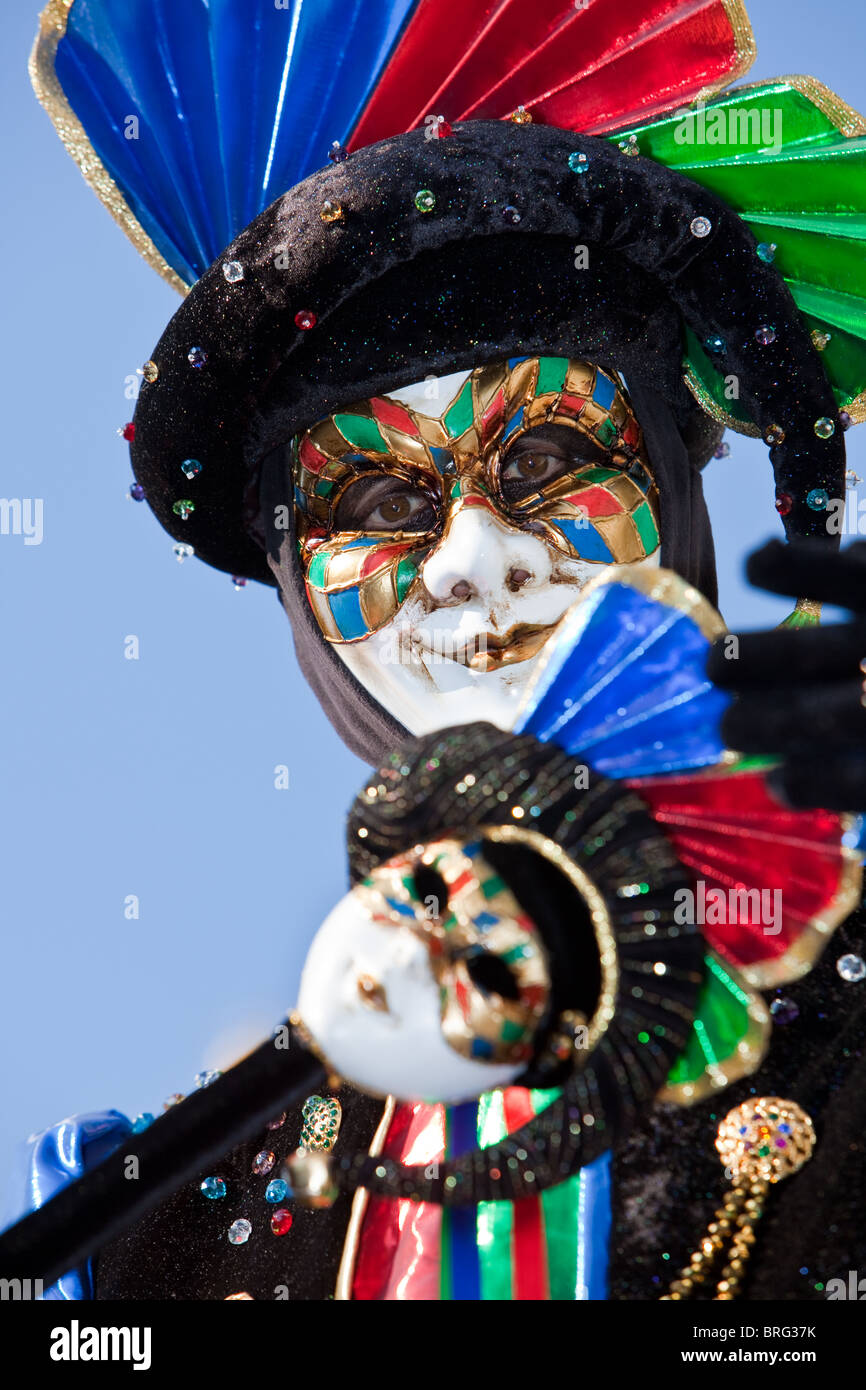 Joker in costumer at the Venice Carnival Stock Photo - Alamy