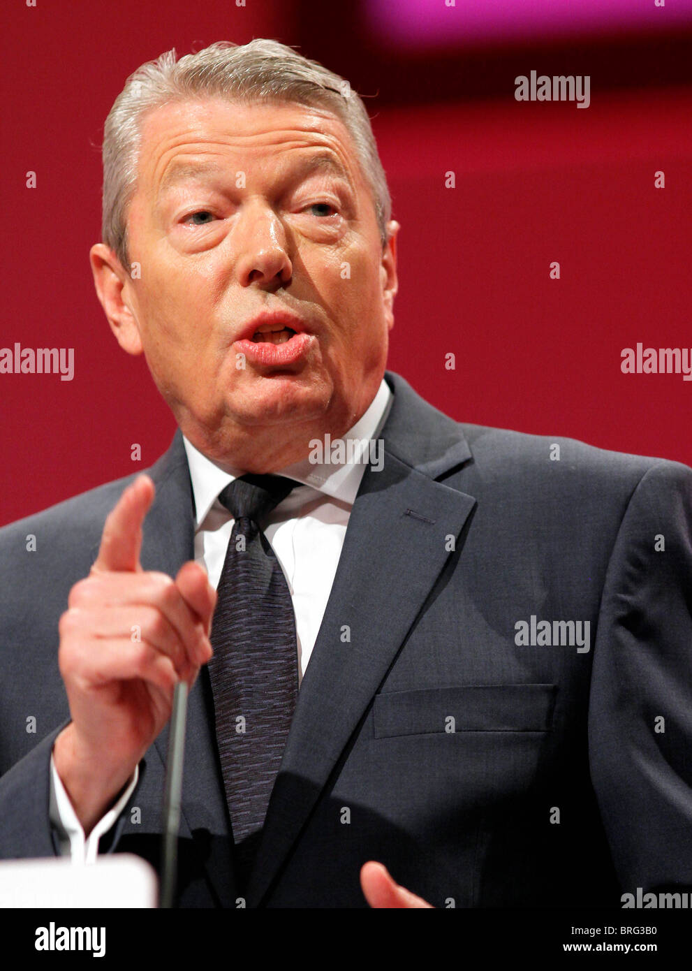 Alan johnson addresses labour party conference hi-res stock photography ...