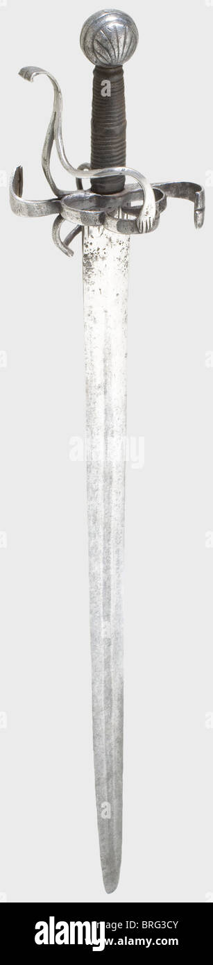 A Northern Italian sword,middle of the 16th century.Double-edged blade ...