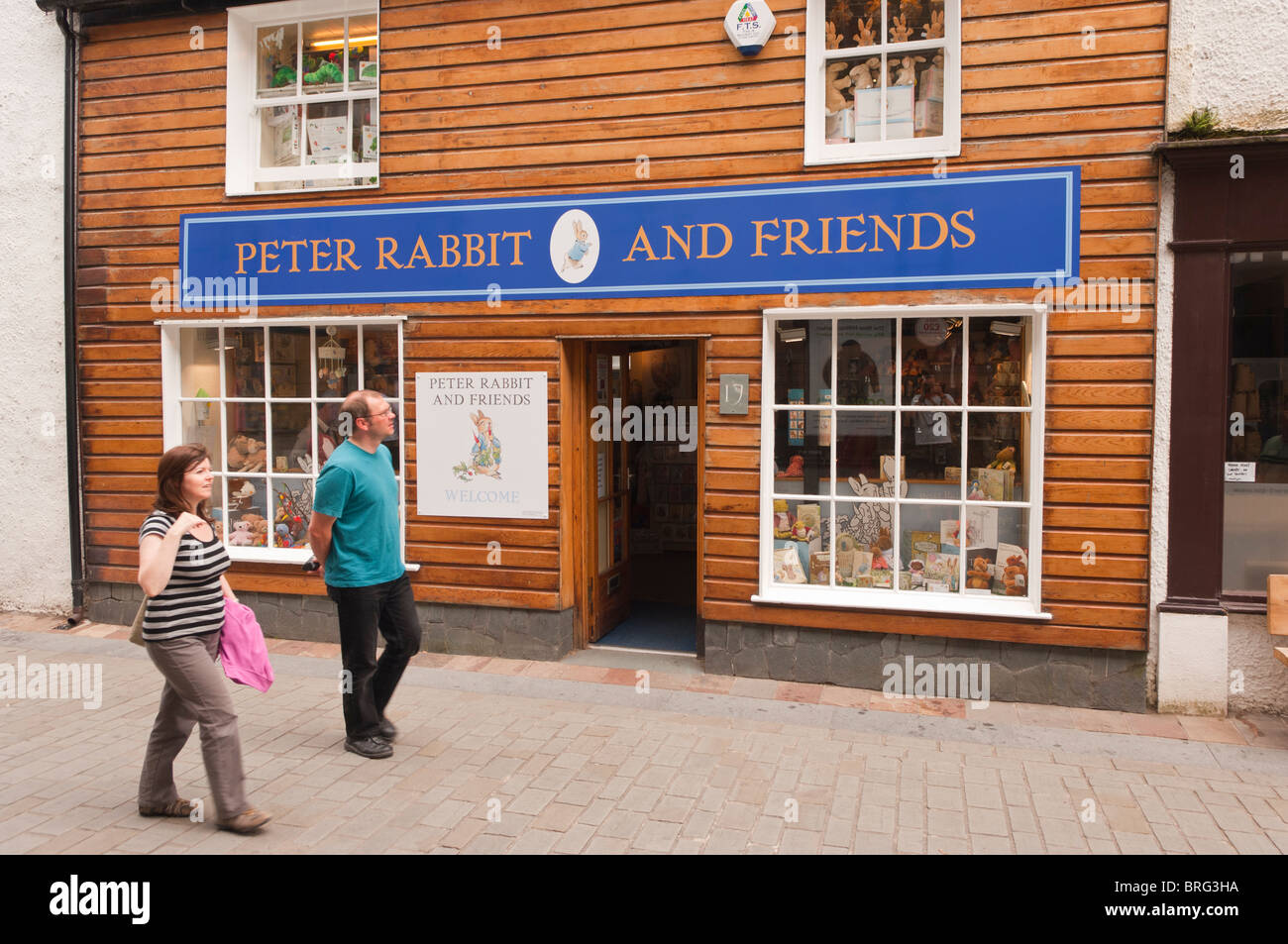 The Peter Rabbit And Friends shop store at Keswick , Cumbria , England ...