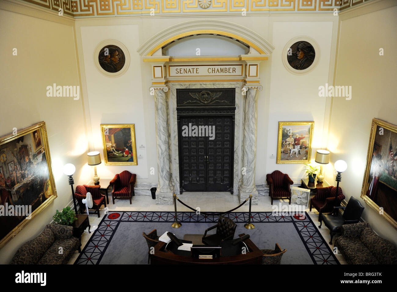 Oklahoma City Capitol Building Senate Chamber Stock Photo - Alamy