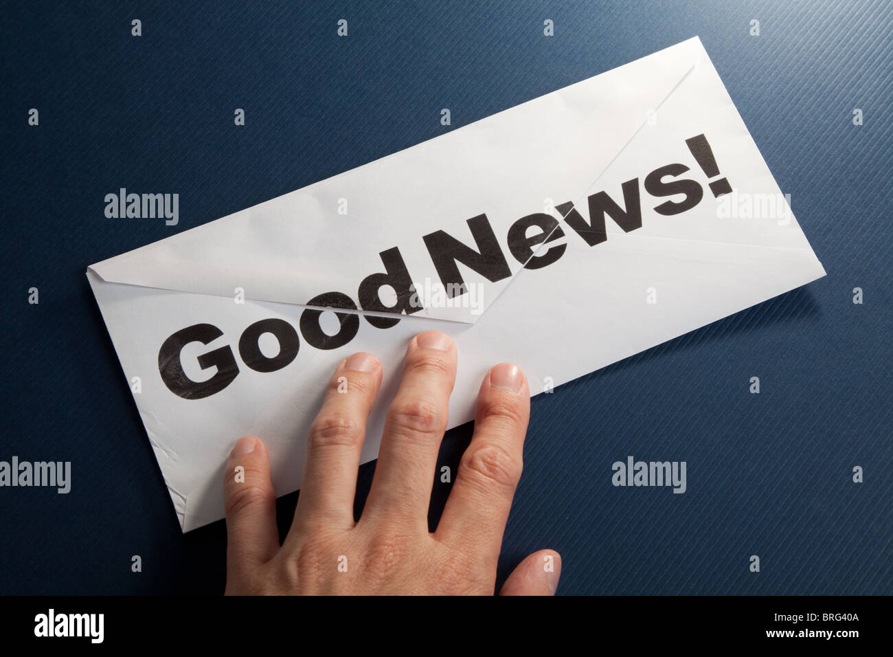 Good News and envelope, concept of success Stock Photo - Alamy
