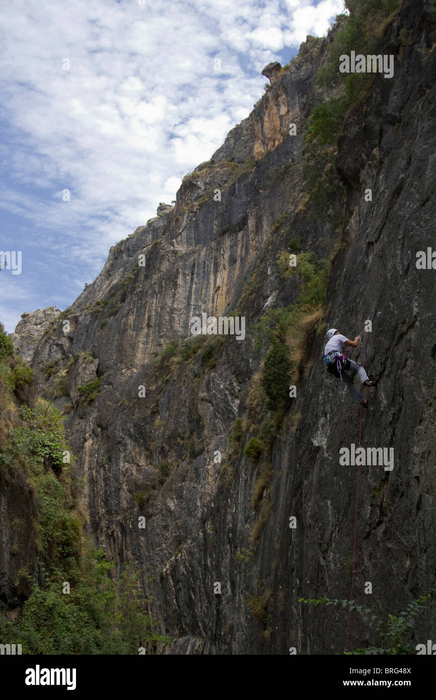 monachil gorge area Sierra Nevada National Park Spain Europe Stock ...