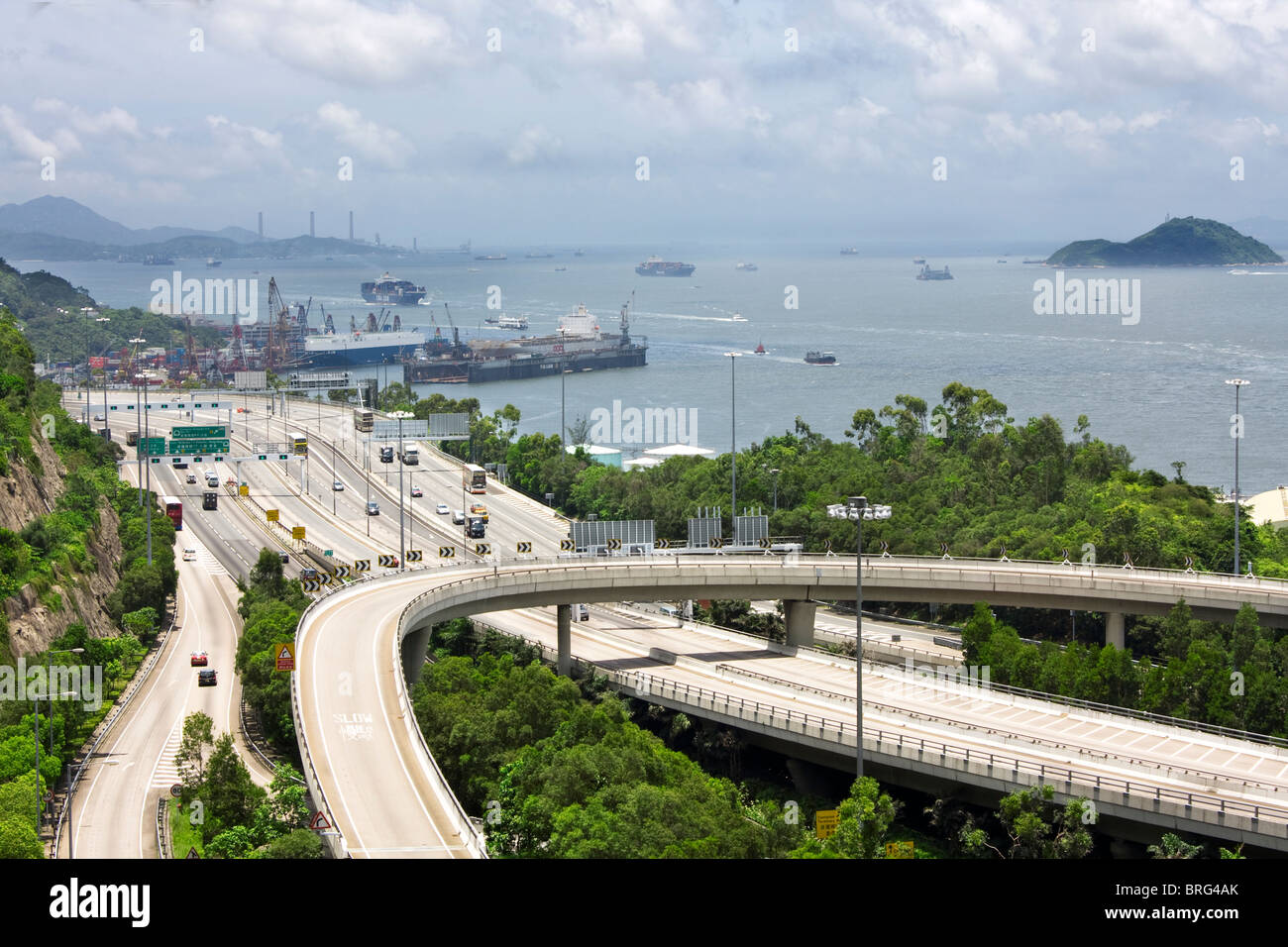highway in Hong Kong at daytime Stock Photo - Alamy