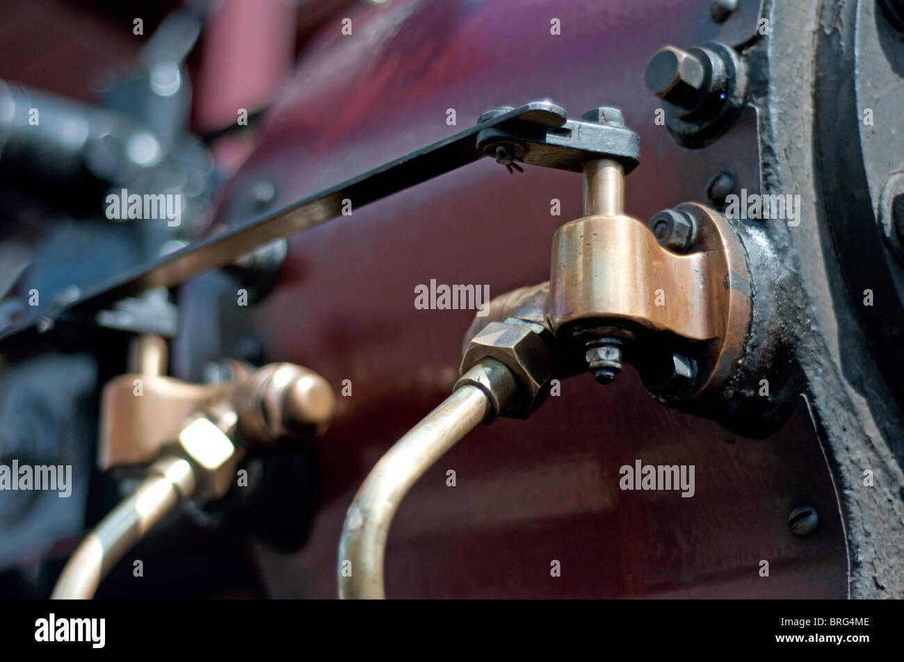 Steam Control Linkage on traction Engine Stock Photo - Alamy