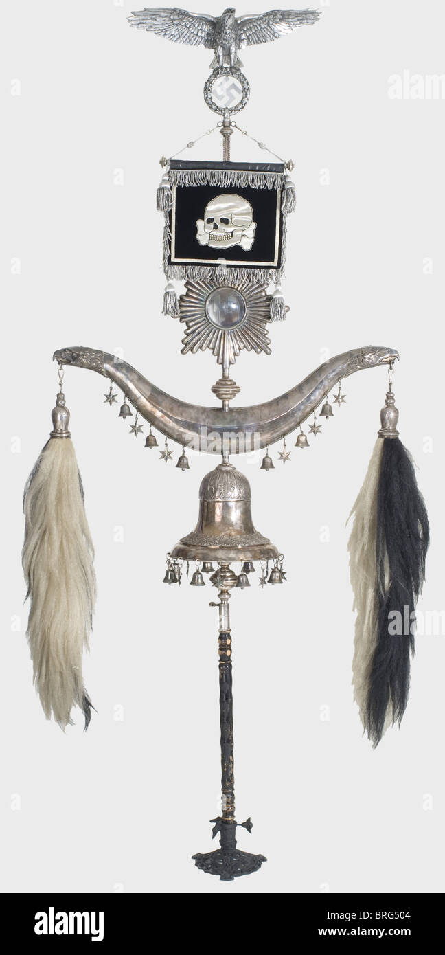 A model 1936 "Jingling Johnny",of Waffen-SS In all parts silvered model ...