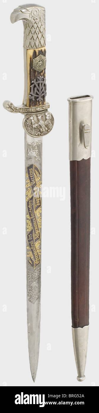 A presentation bayonet from the National German Hunting Protection ...