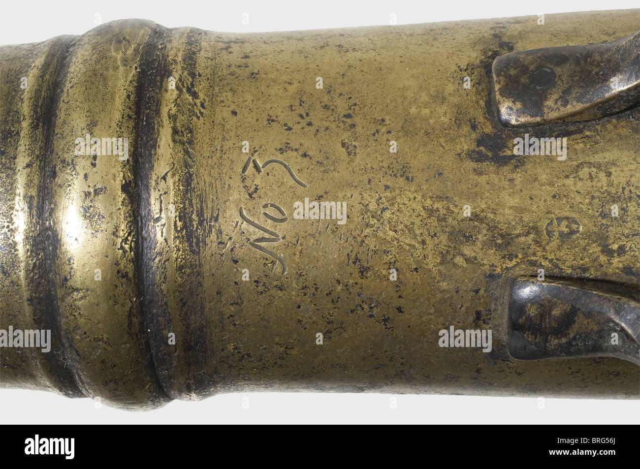 A Swedish barrel for a field cannon,circa 1630.Barrel of copper alloy ...