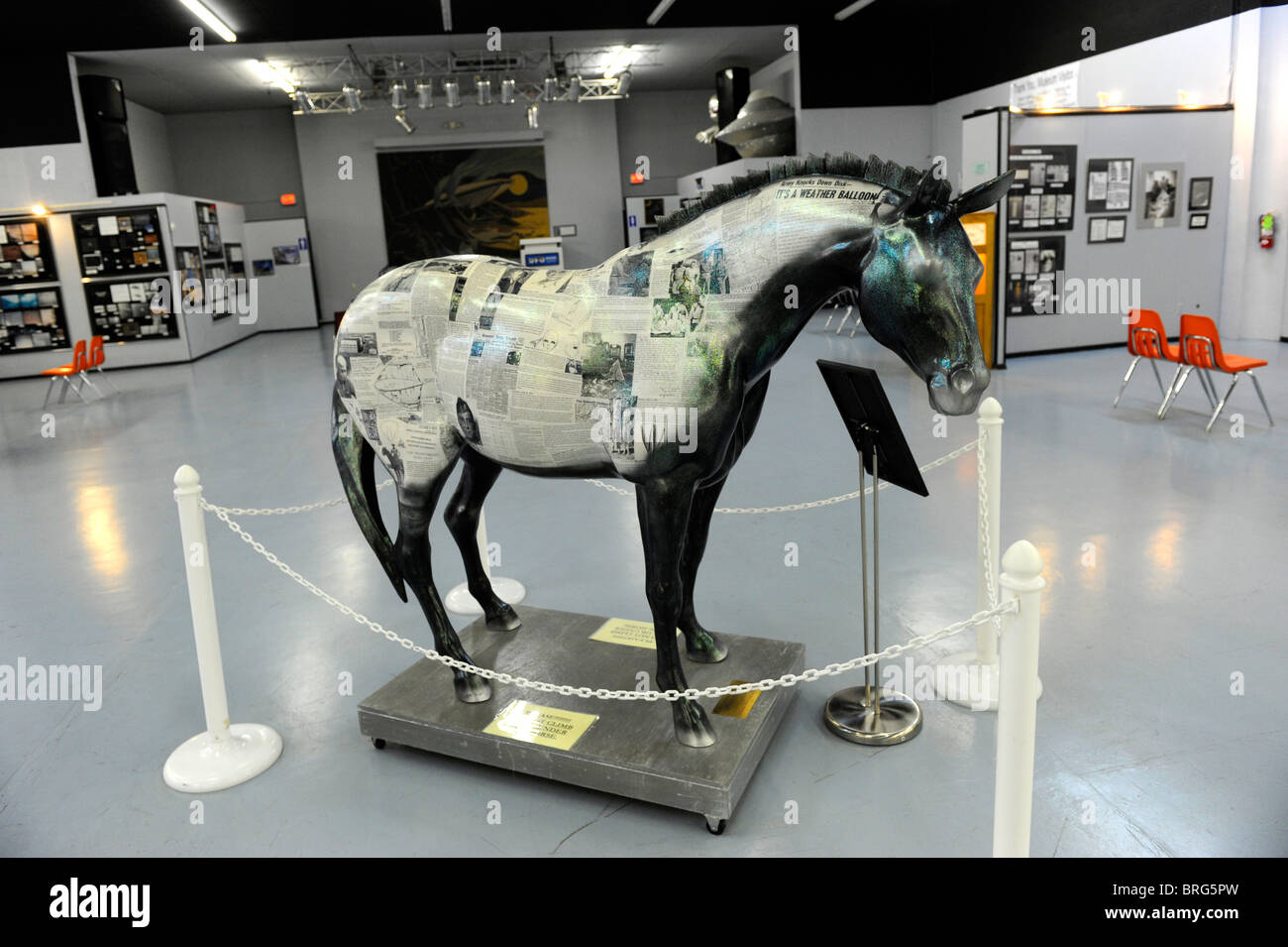 The Roswell Incident Display in UFO Museum in Roswell New Mexico Stock ...