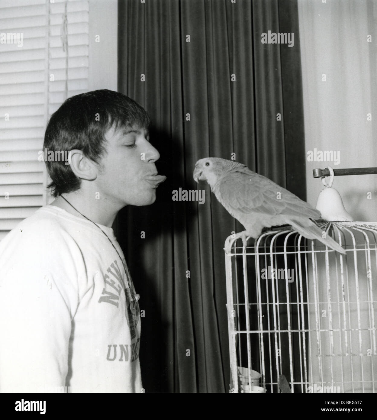 ERIC BURDON vocalist with The Animals pop group at his London home in ...