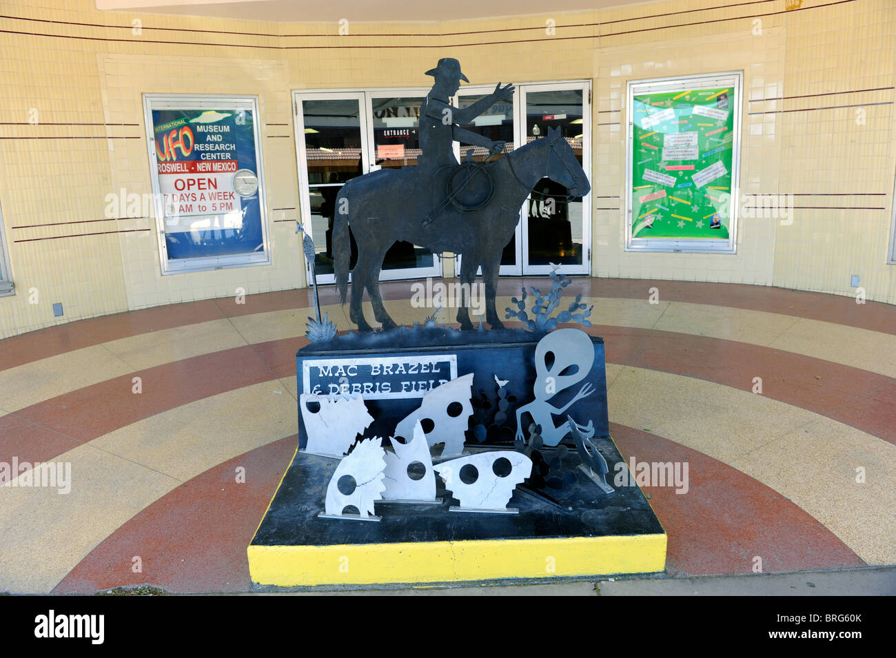Display in UFO Museum in Roswell New Mexico Stock Photo - Alamy