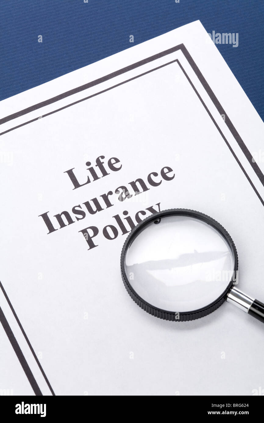 Document of Life Insurance Policy for background Stock Photo - Alamy