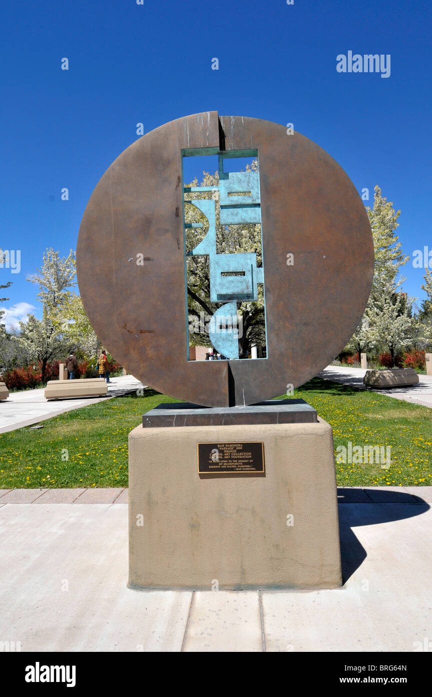 Passage Bronze Statue at State Capitol Building Santa Fe New Mexico ...
