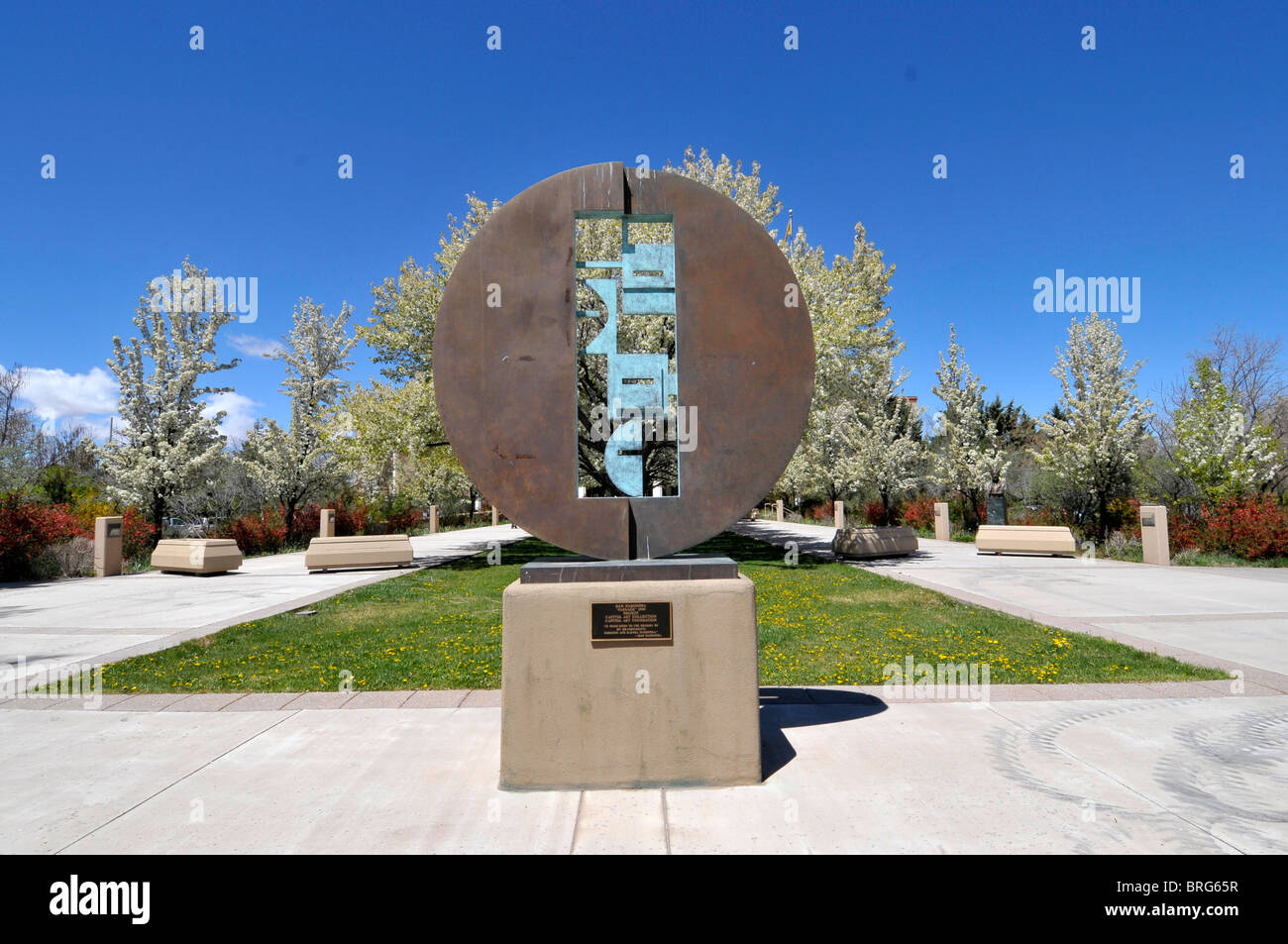 Passage Bronze Statue at State Capitol Building Santa Fe New Mexico ...