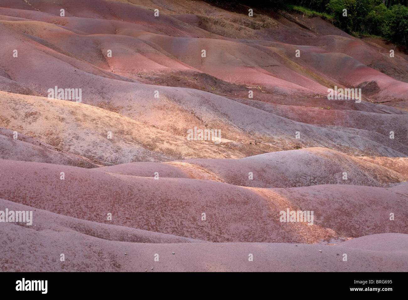 seven coloured sands at Chamarel Mauritius Stock Photo - Alamy