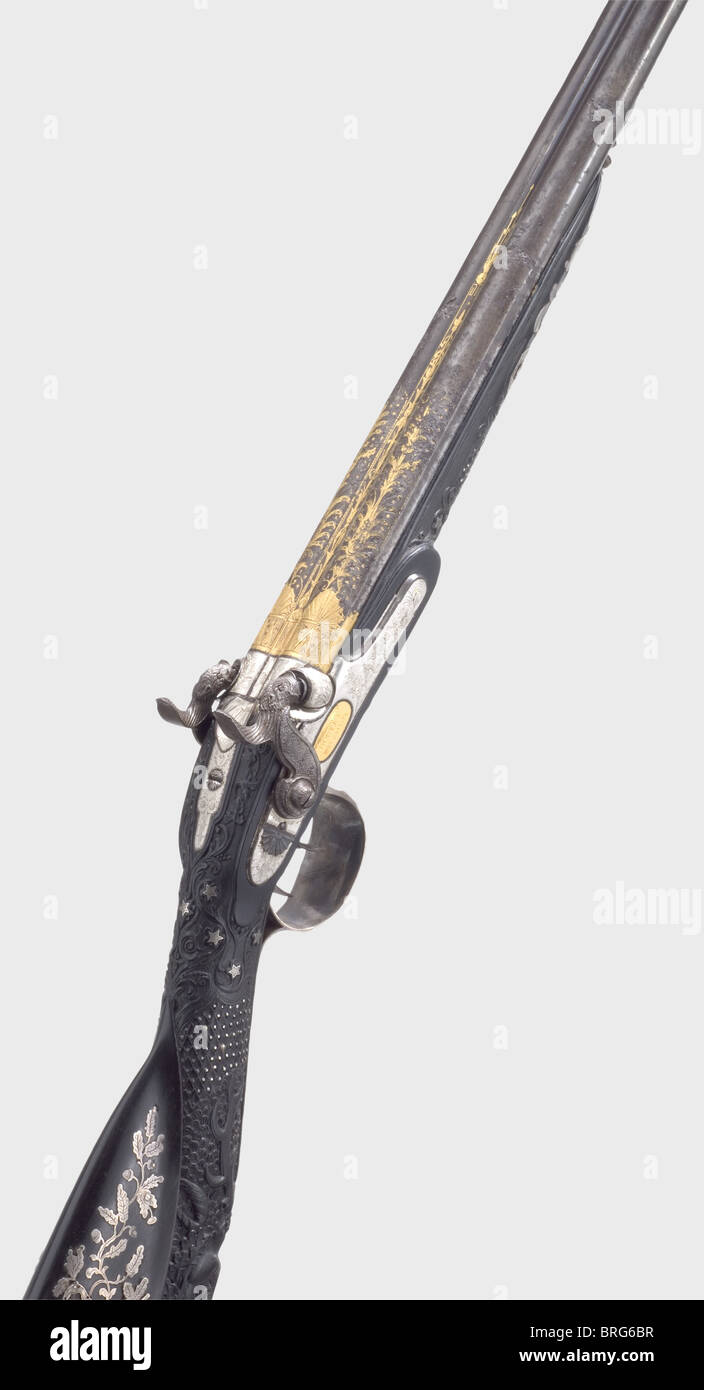 A double barrelled percussion gun hi-res stock photography and images ...