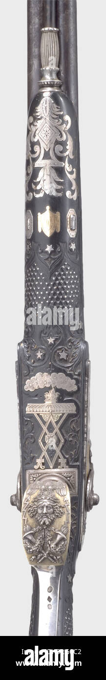 A percussion double-barrelled shotgun, Nicolas Noel Boutet, Paris after ...