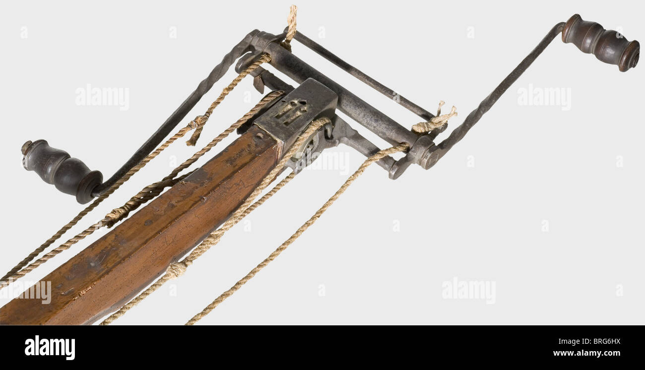 A heavy target crossbow with a Spanish windlass,Dutch or Flemish,circa ...