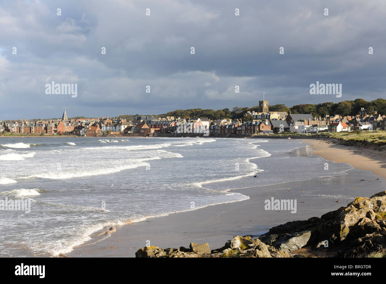 West Bay, one of the two bays of The Royal Burgh of North Berwick, a ...