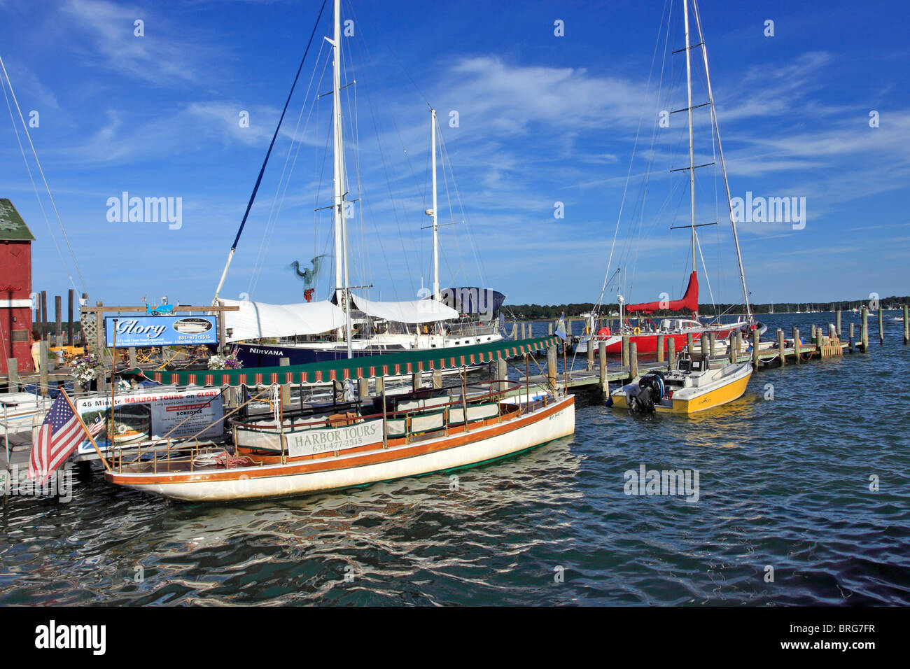 Greenport Harbor on the eastern north fork of Long Island NY Stock ...