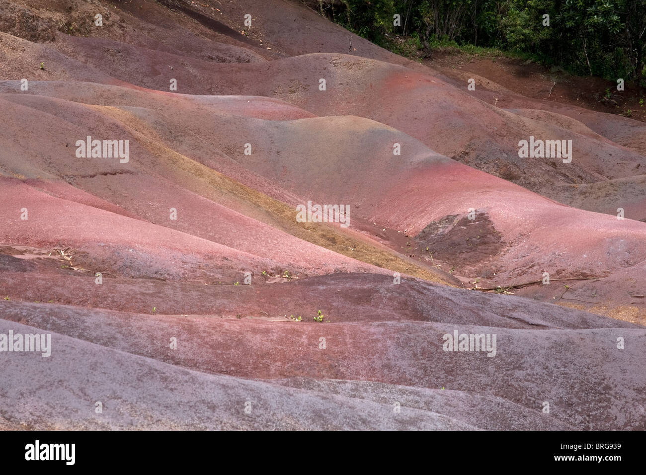 seven coloured sands at Chamarel Mauritius Stock Photo - Alamy