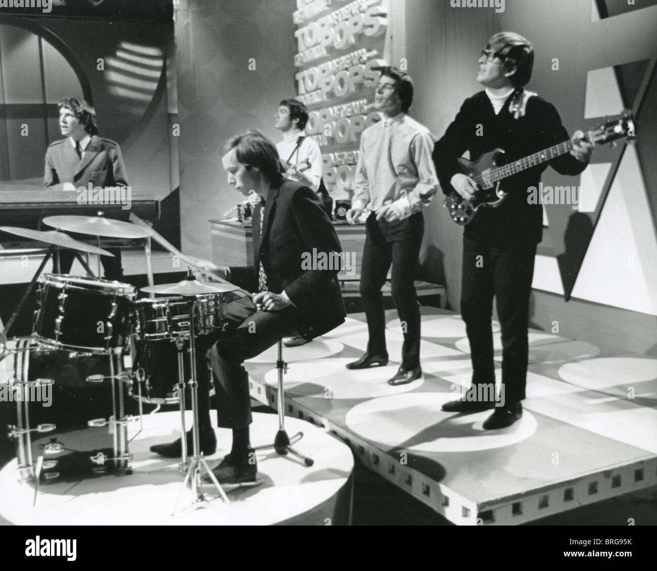 ZOMBIES UK pop group on BBC's Top Of The Pops in September 1965. Photo ...