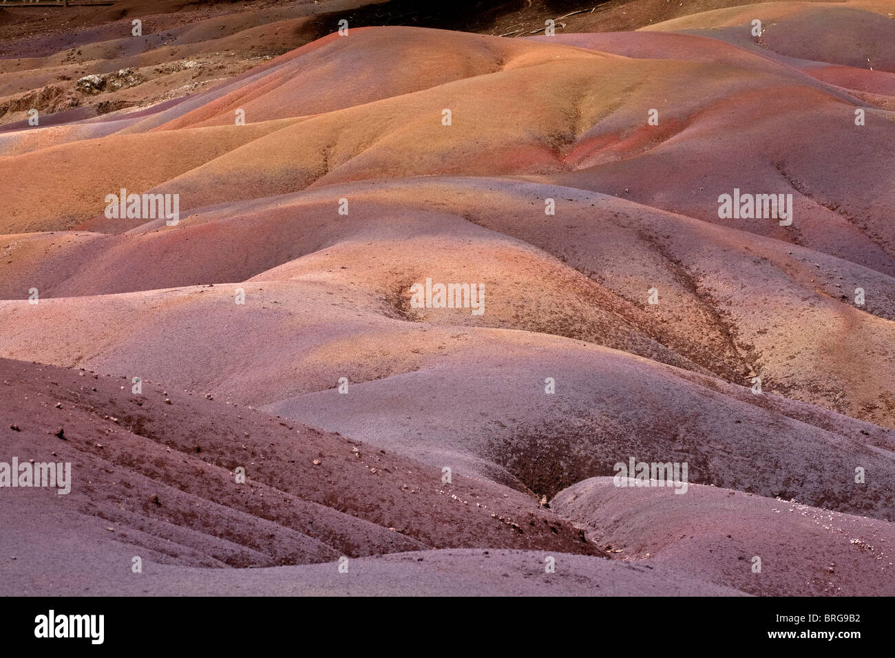 seven coloured sands at Chamarel Mauritius Stock Photo - Alamy