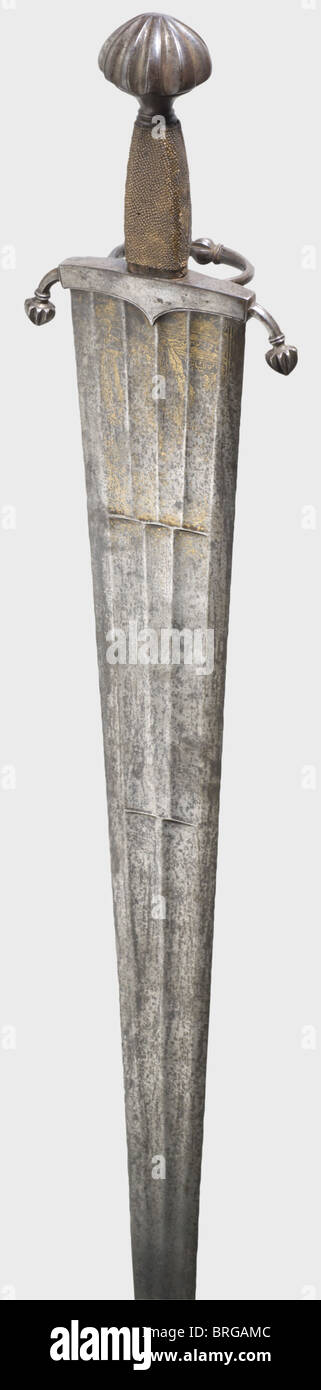 An Italian cinquedea,middle of the 16th century Typical broad blade ...