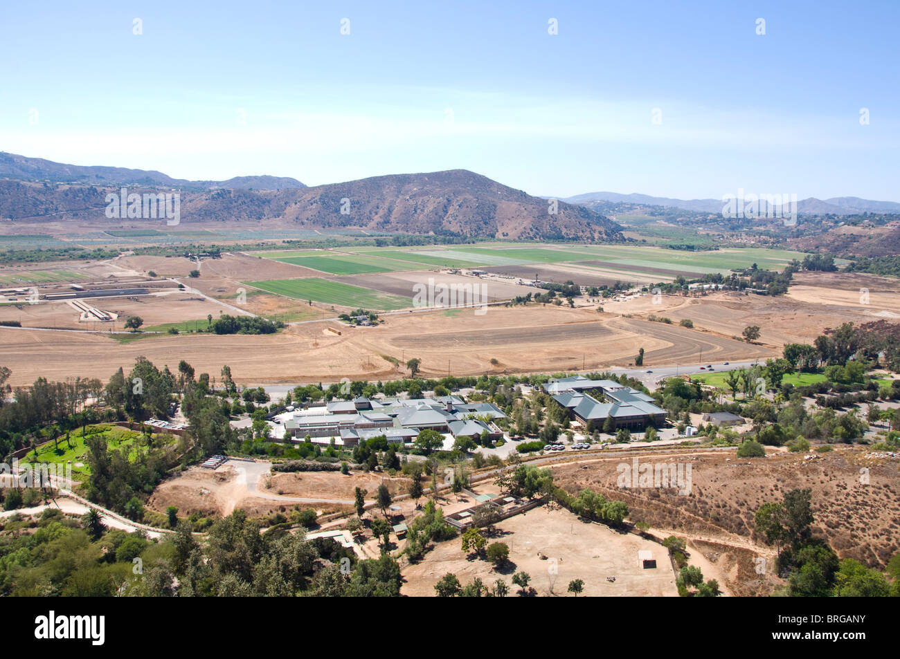 Aerial View of safari and mountains Stock Photo - Alamy