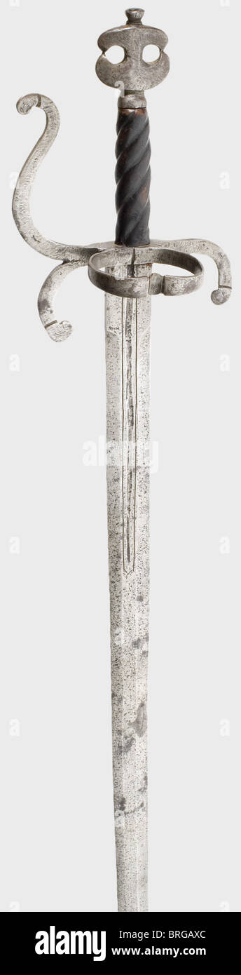 A Styrian broadsword, circa 1600 Double-edged, slightly ridged blade ...