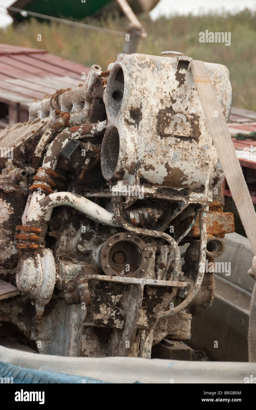 Scrapped marine engine Stock Photo - Alamy