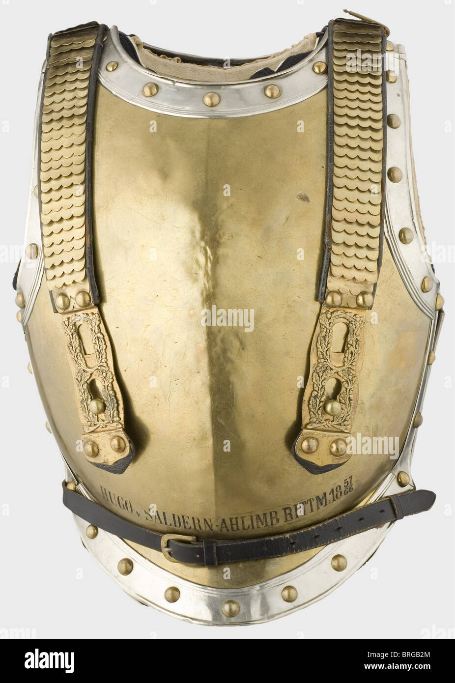 A cuirass for officers,in the Gardes du Corps or Cuirassier Guards ...