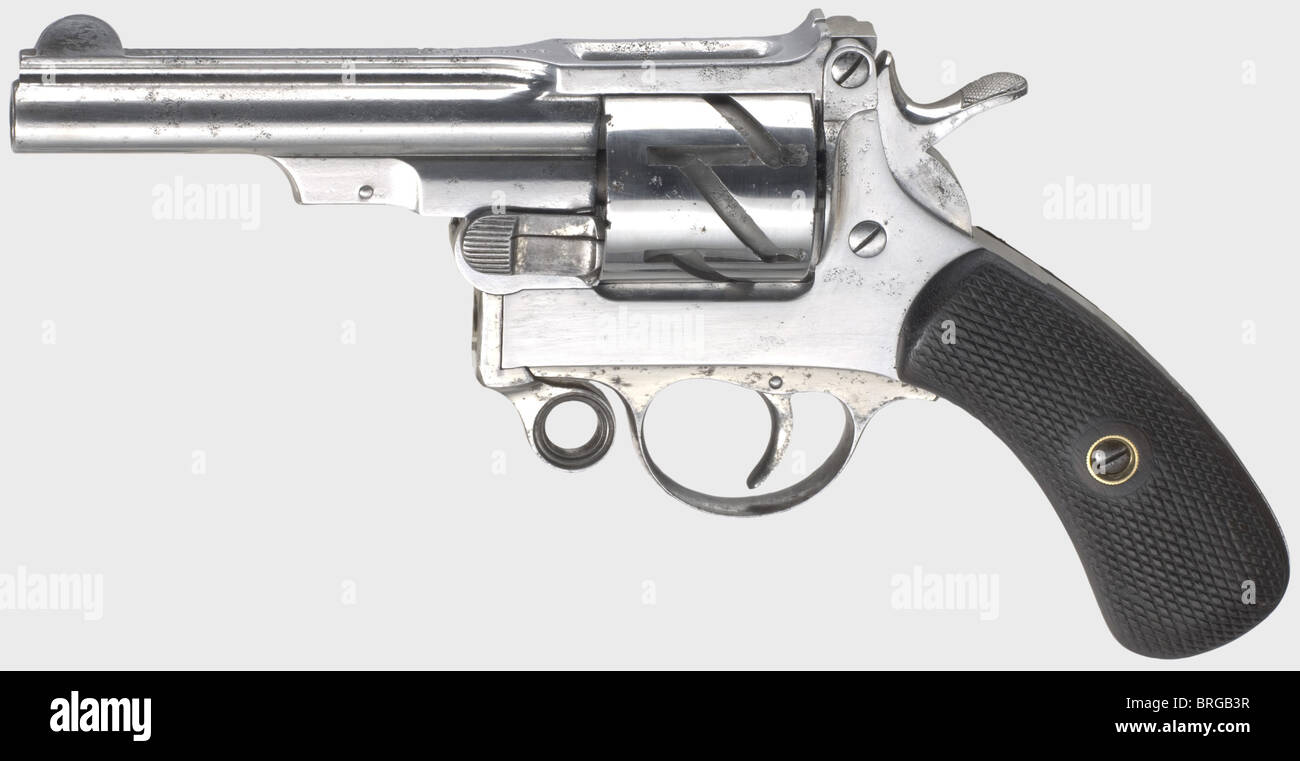 A revolver Mauser mod. 1878("Zick-Zack-Revolver"),nickel-plated,calibre ...