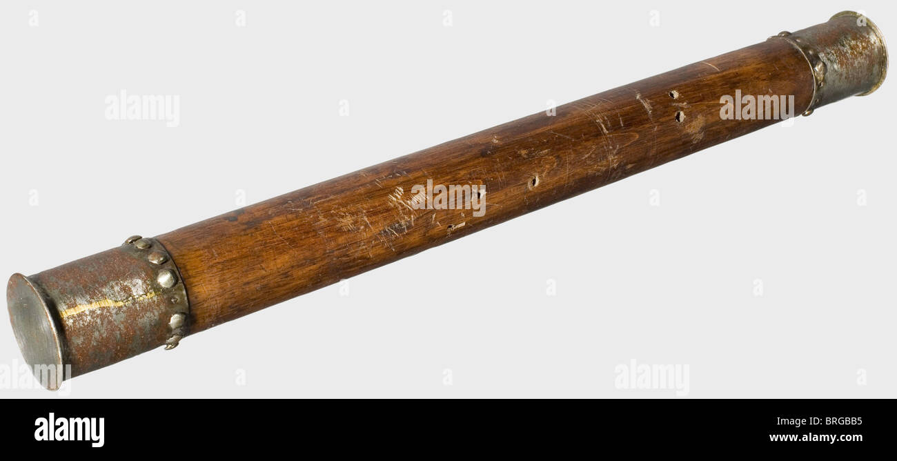 A German marshal's baton,17th century Sturdy baton of oak wood with ...