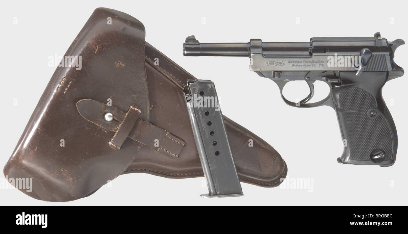 A Walther Mod.HP,"m/39",calibre 9 mm Parabellum,no.H1691.Matching ...