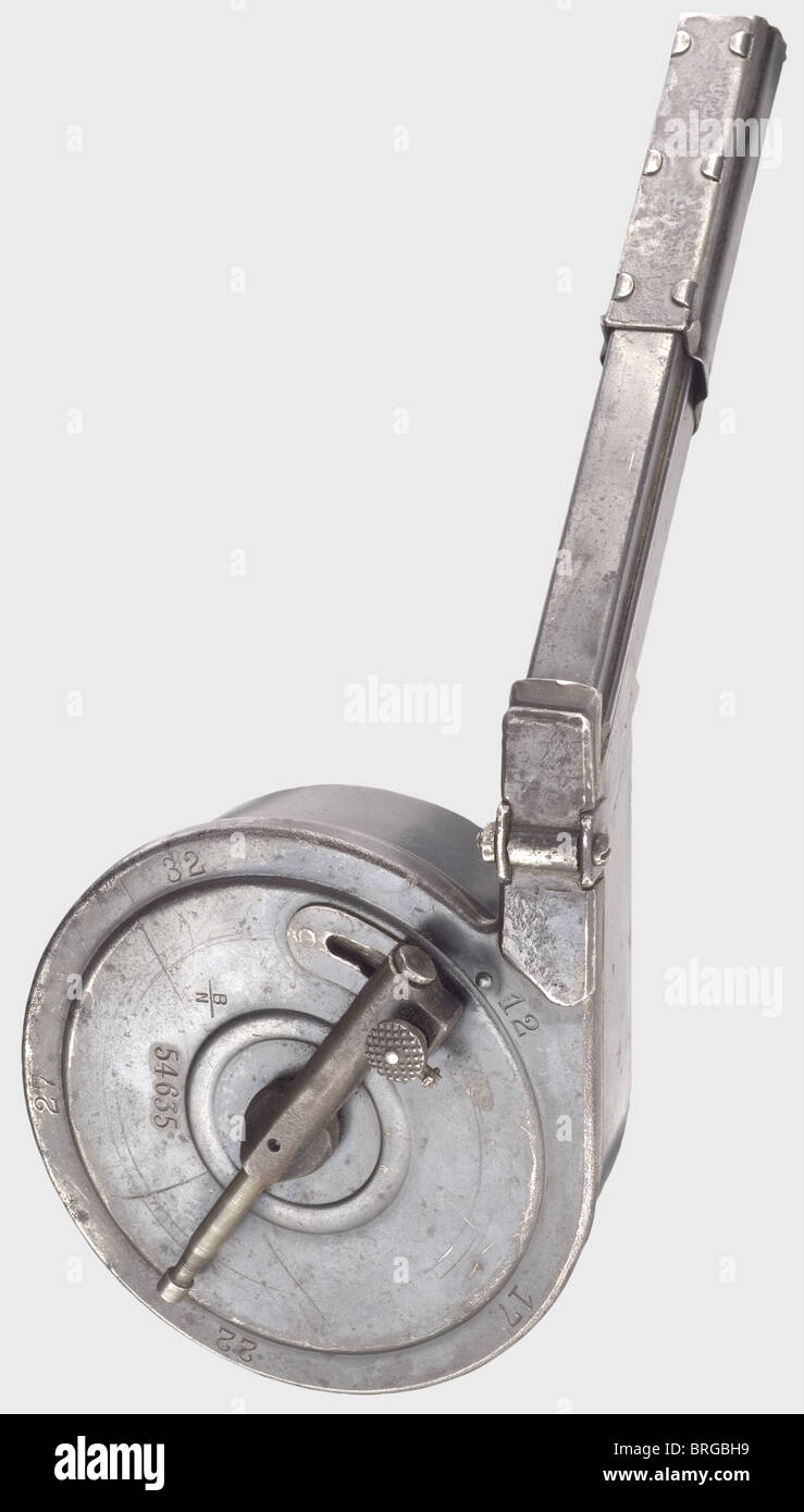 A drum magazine a/A.("T.M.08")with dust cover in its original canvas ...